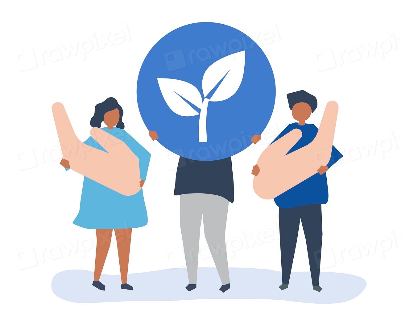 People with environment responsibility concept | Premium Vector - rawpixel