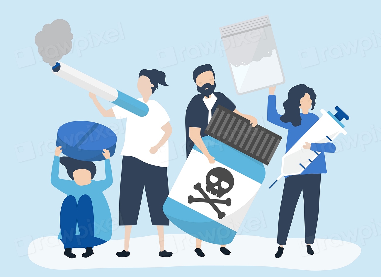 Characters people holding illegal drug | Premium Vector - rawpixel