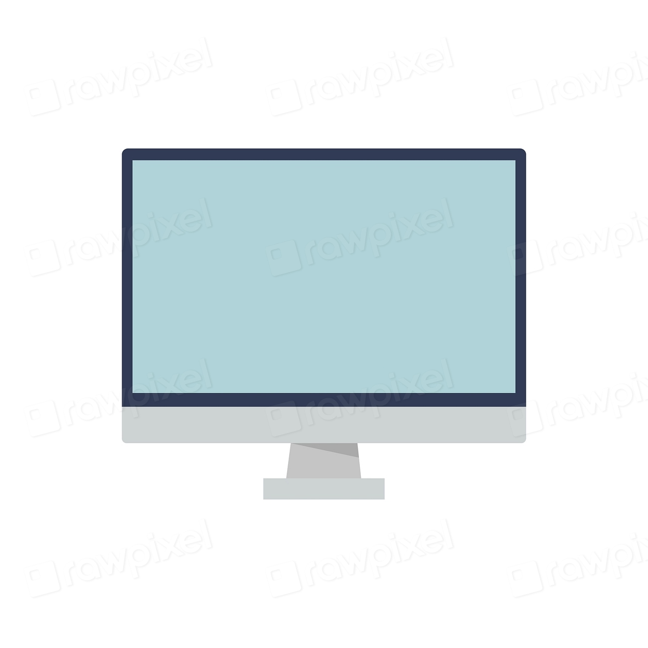 Blank screen computer monitor graphic | Premium Vector - rawpixel