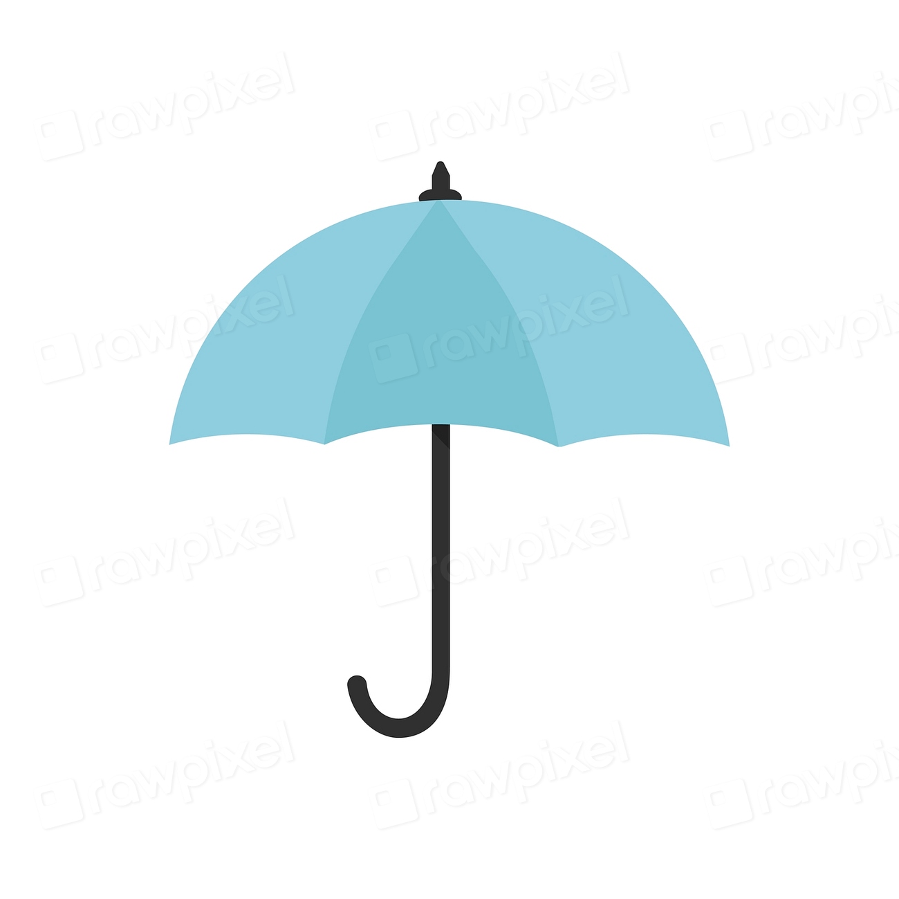 Blue umbrella icon isolated graphic | Premium Vector - rawpixel