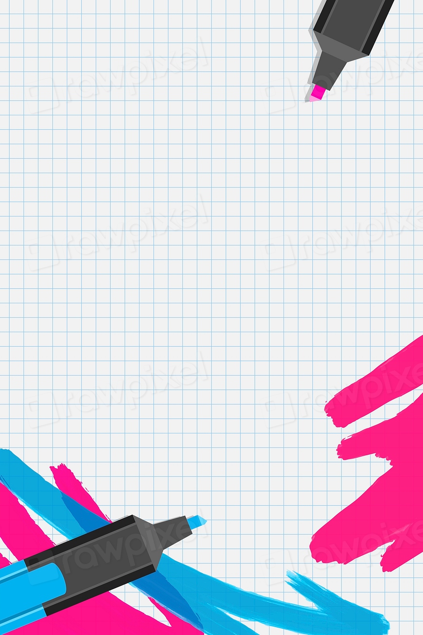 Colorful highlighter scribbled page border | Premium Vector - rawpixel