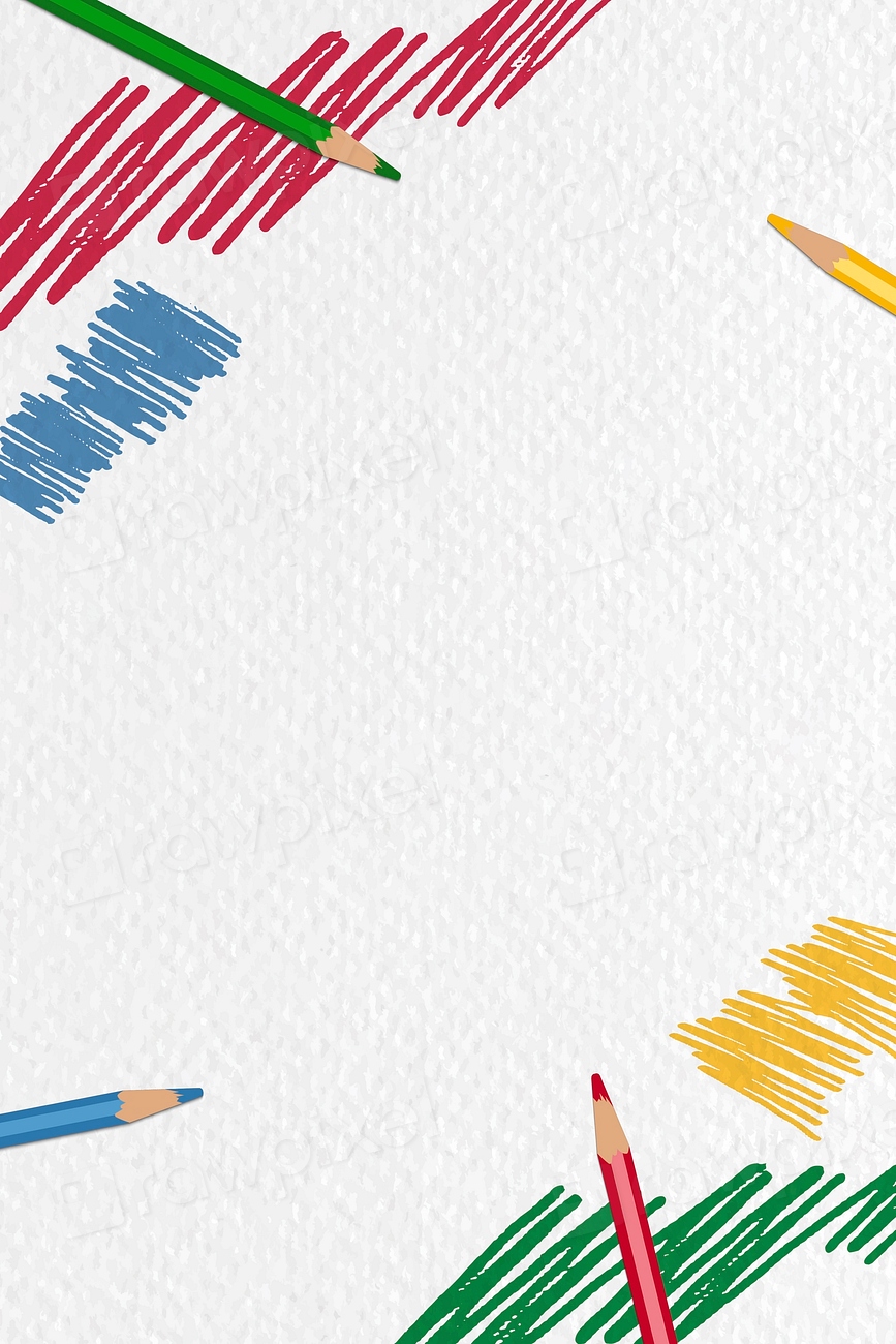 Colorful pencil scribbles paper vector | Premium Vector - rawpixel