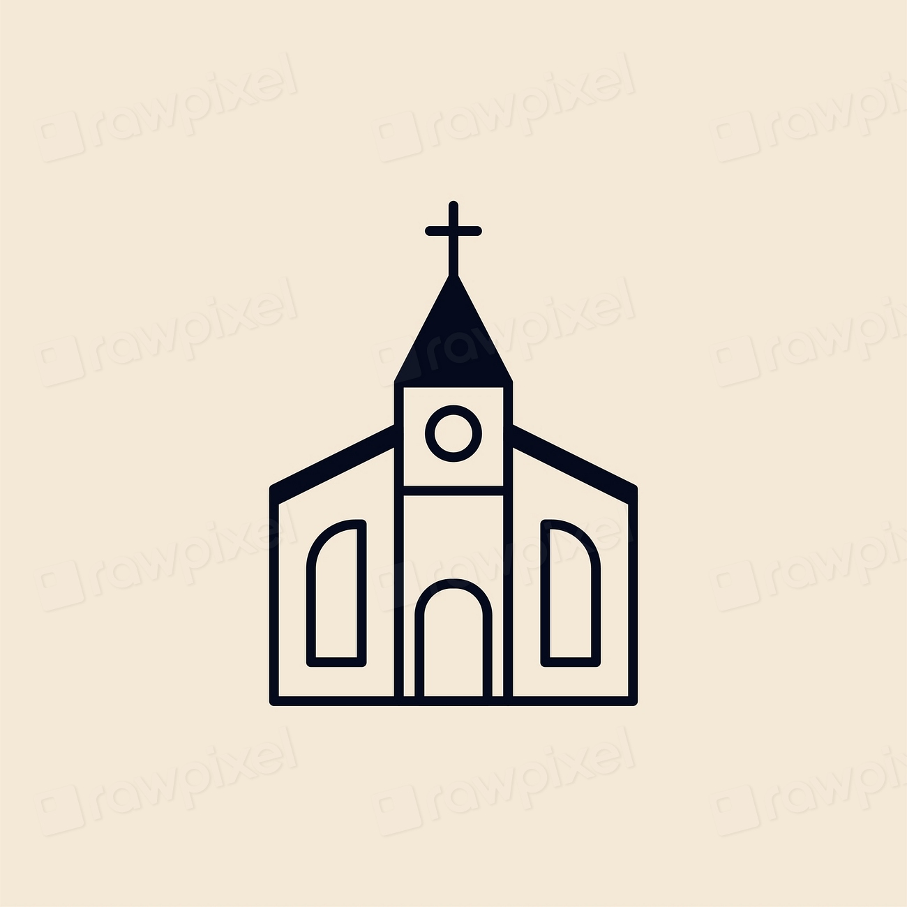 Illustration of a Christian church | Premium Vector - rawpixel
