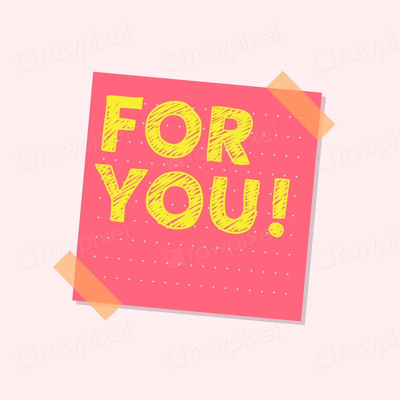 For you cute note illustration | Free Vector - rawpixel