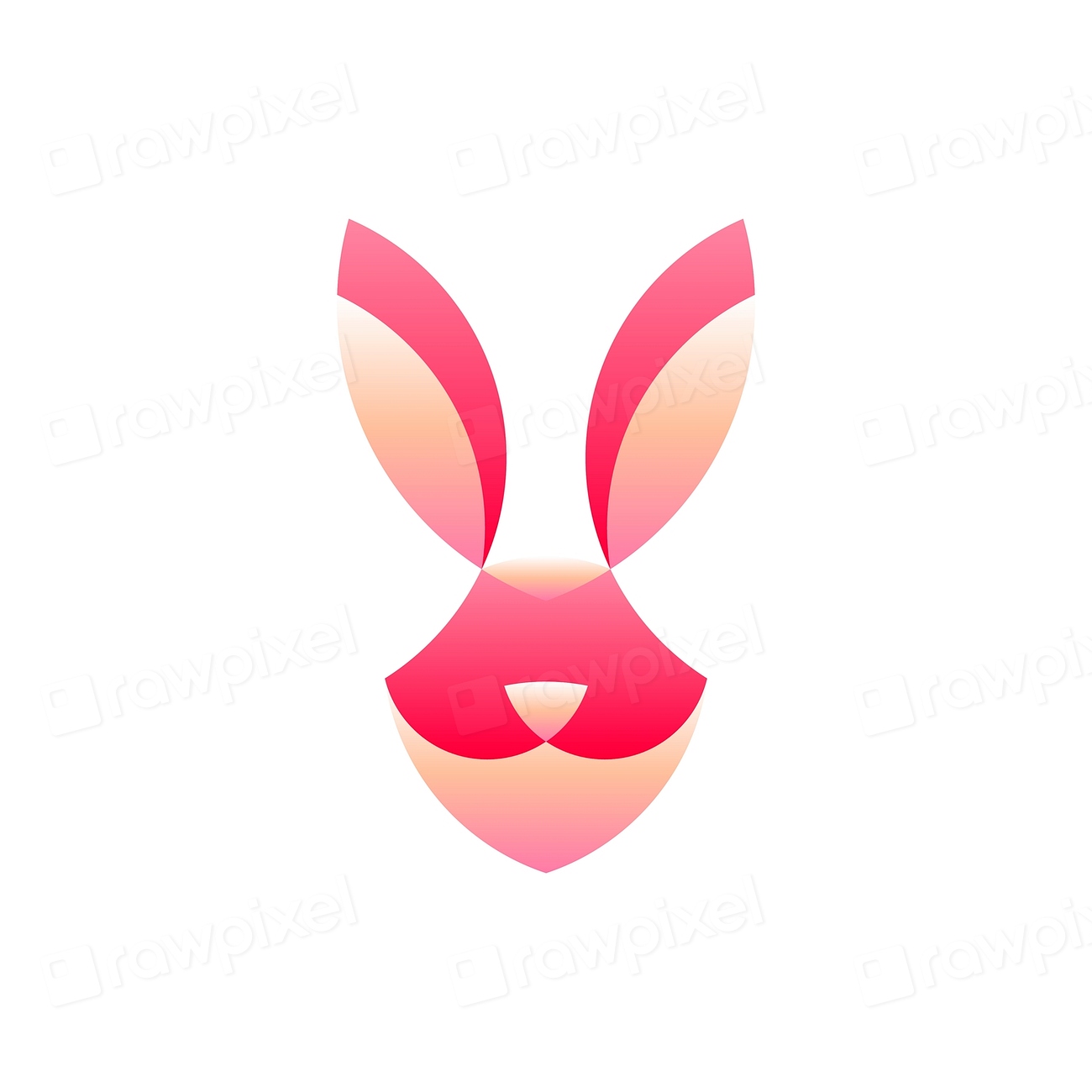 Linear illustration rabbit's head | Premium Vector - rawpixel