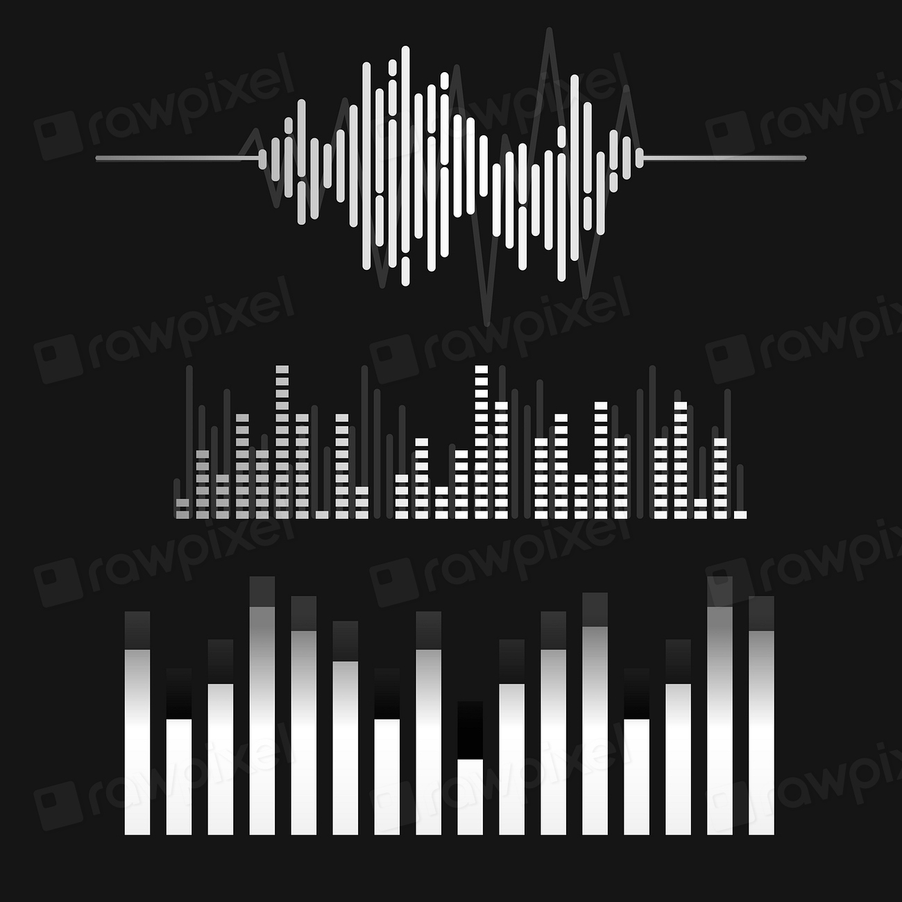 Sound wave equalizer vector design | Premium Vector - rawpixel