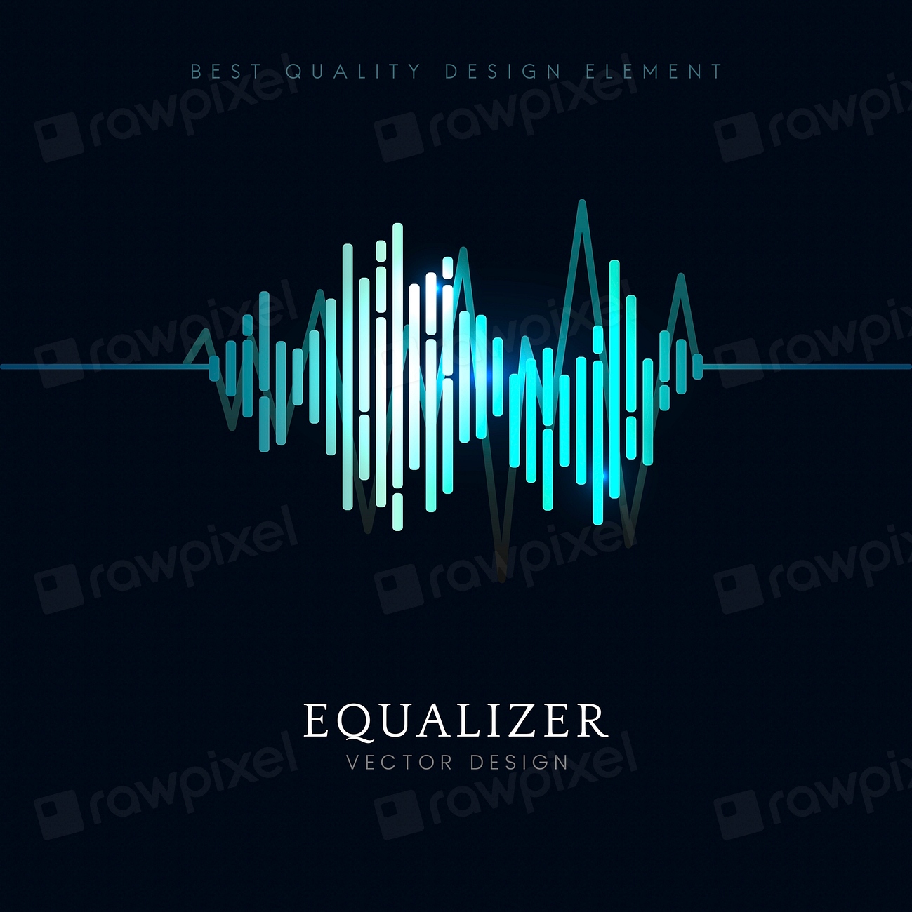 Sound wave equalizer vector design | Free Vector - rawpixel