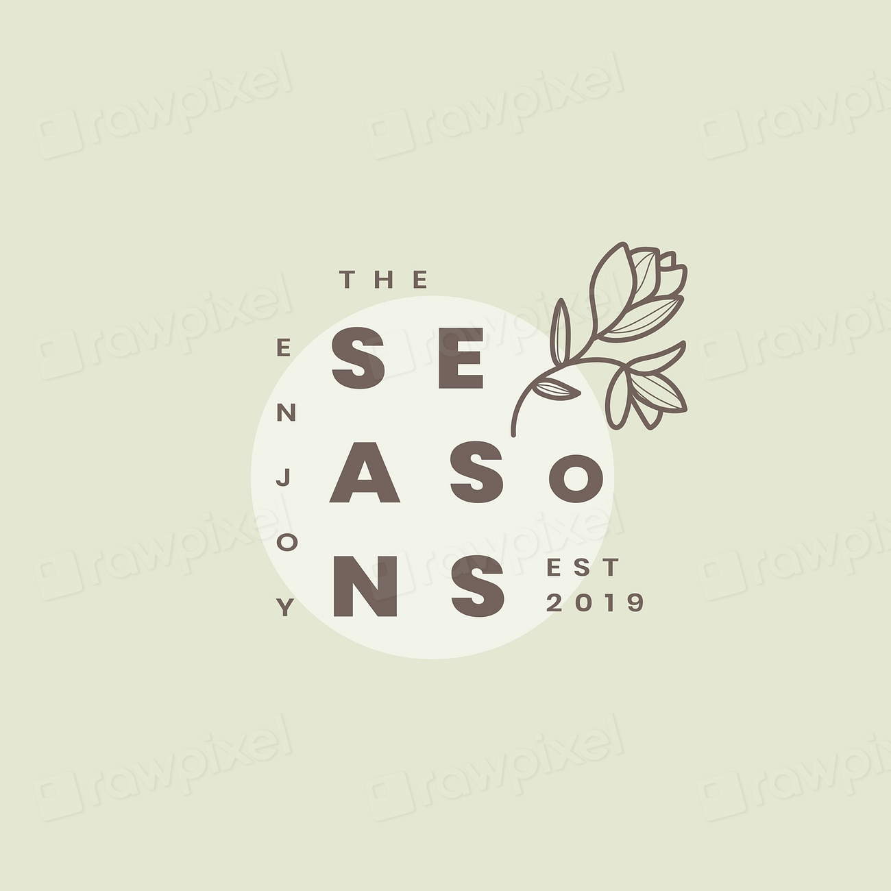 Enjoy seasons logo design vector | Premium Vector - rawpixel