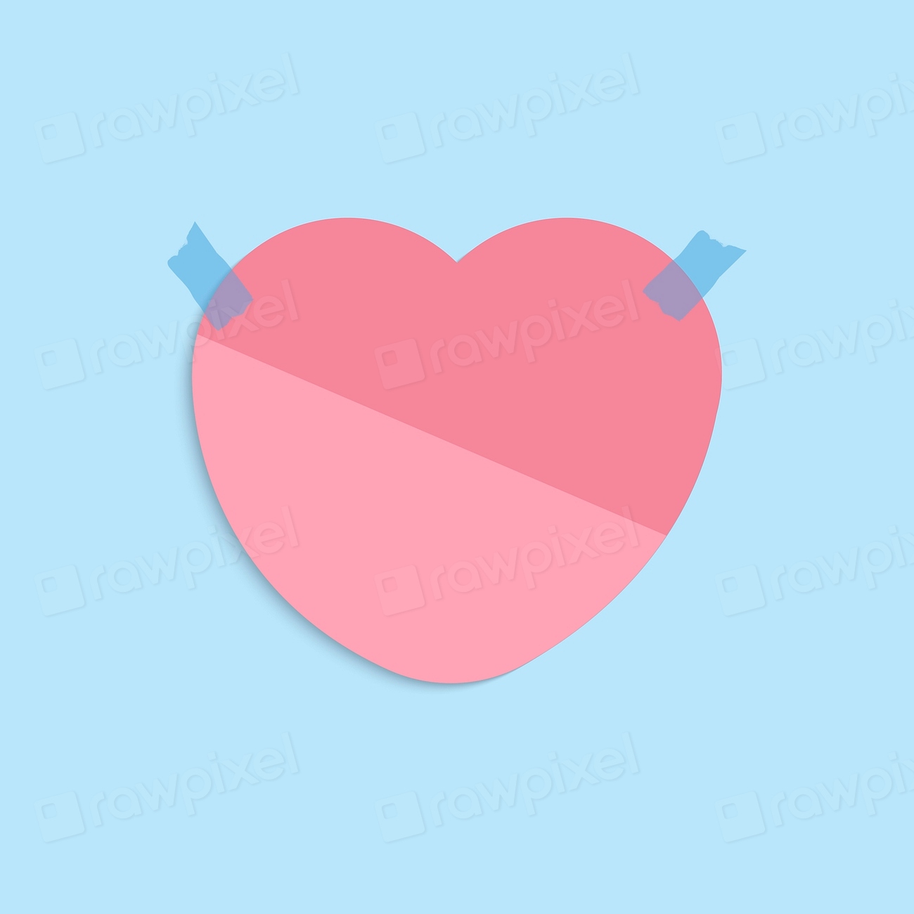 Blank heart shaped reminder note | Premium Vector - rawpixel