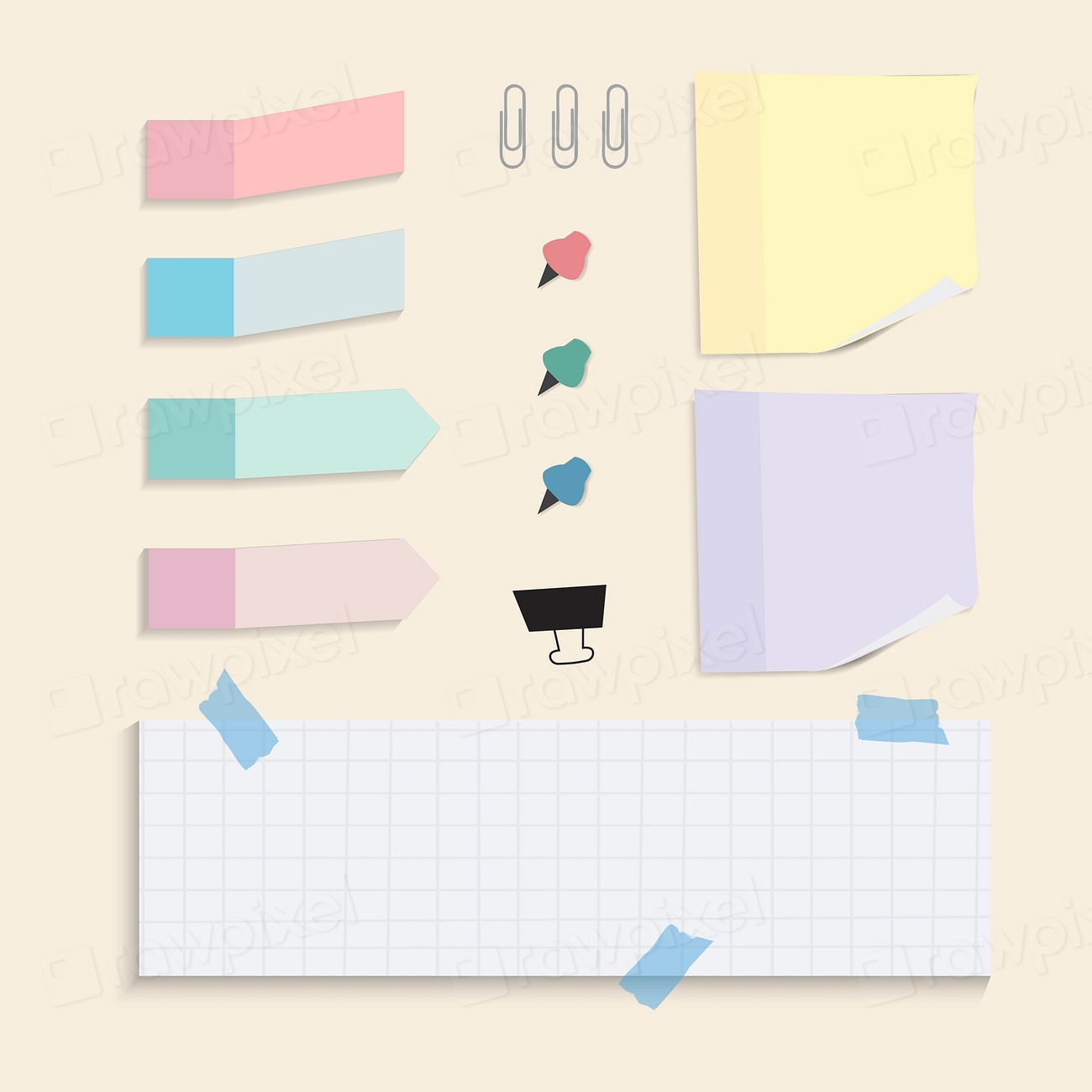 Colorful reminder paper notes vector | Premium Vector - rawpixel