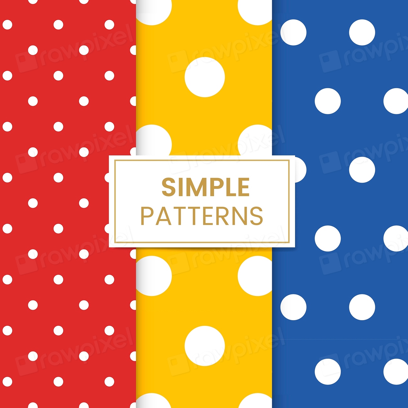 Colorful polka dot seamless pattern | Free Vector - rawpixel