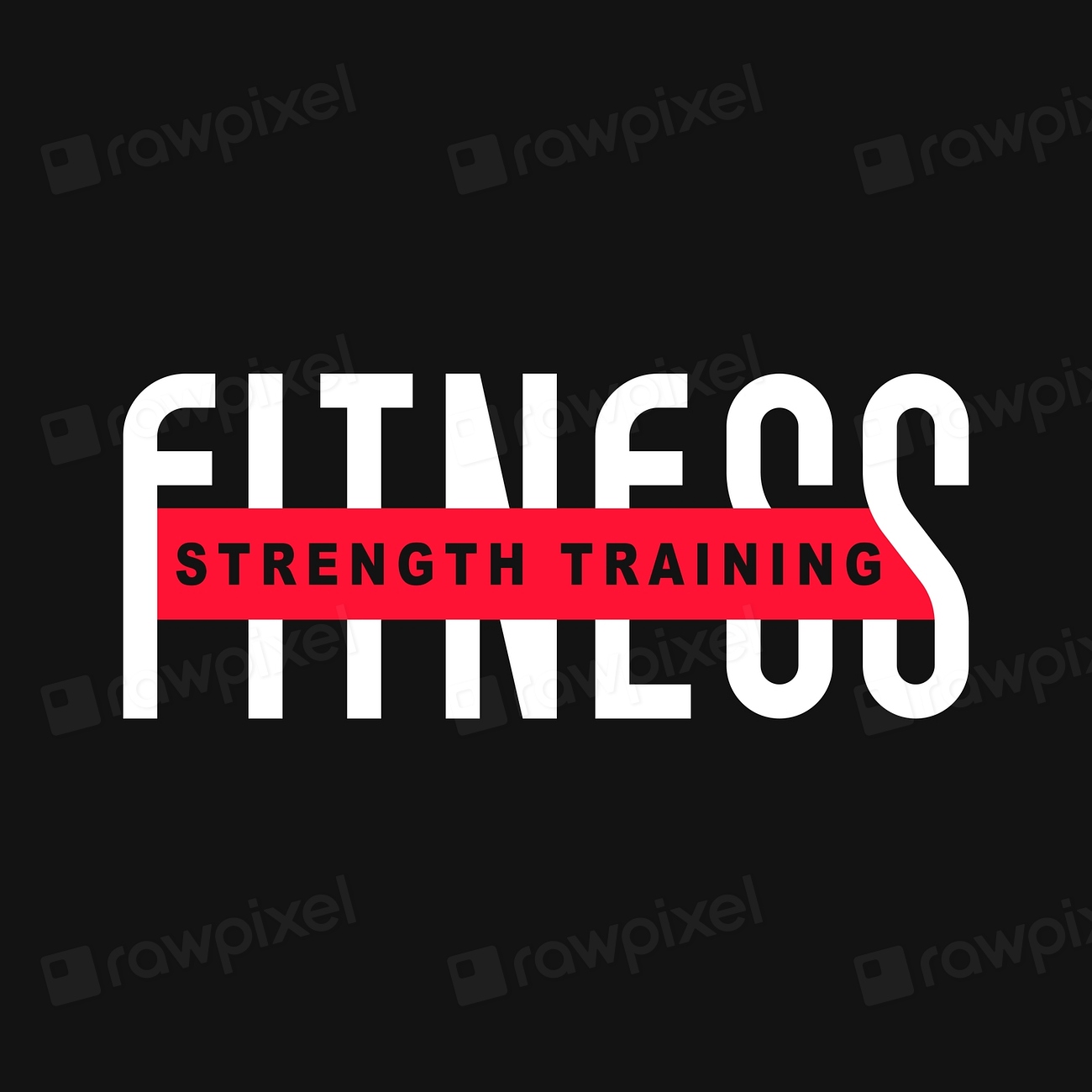 Fitness strength training logo vector | Premium Vector - rawpixel