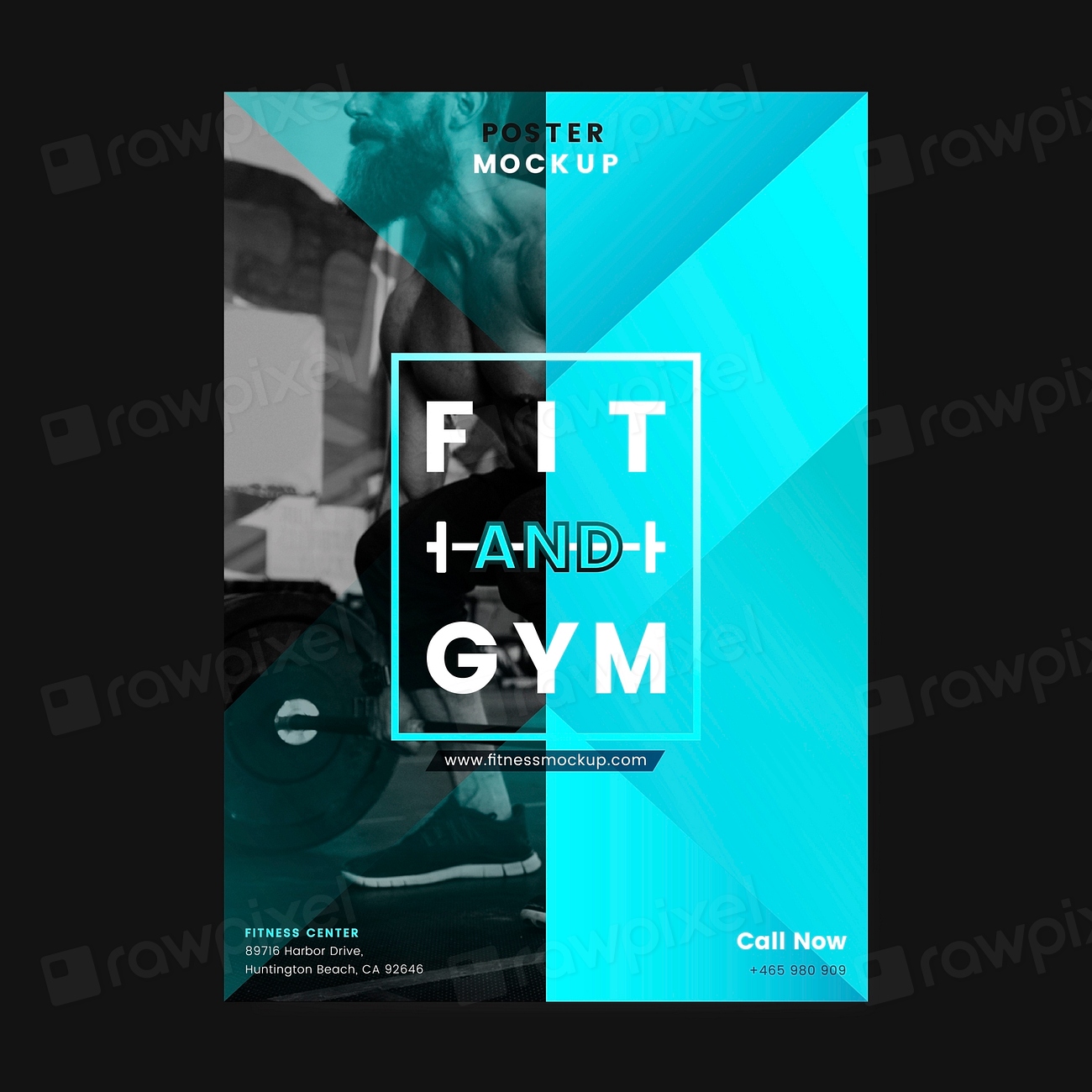 Fit and gym promotional poster | Free Vector - rawpixel