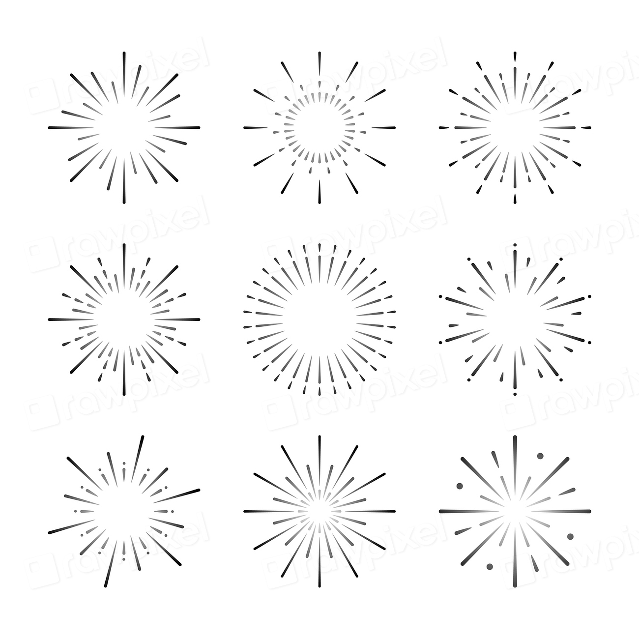 Set of firework explosion vectors | Premium Vector - rawpixel