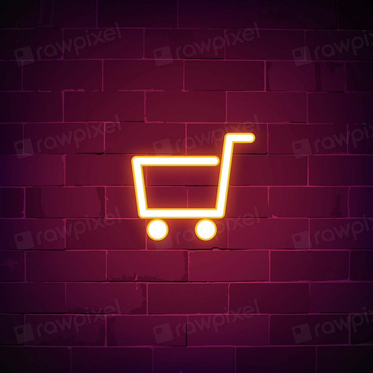 Shopping cart neon sign vector | Premium Vector - rawpixel