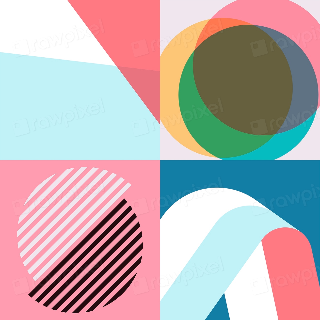 Colorful Swiss graphic design patterns | Premium Vector - rawpixel