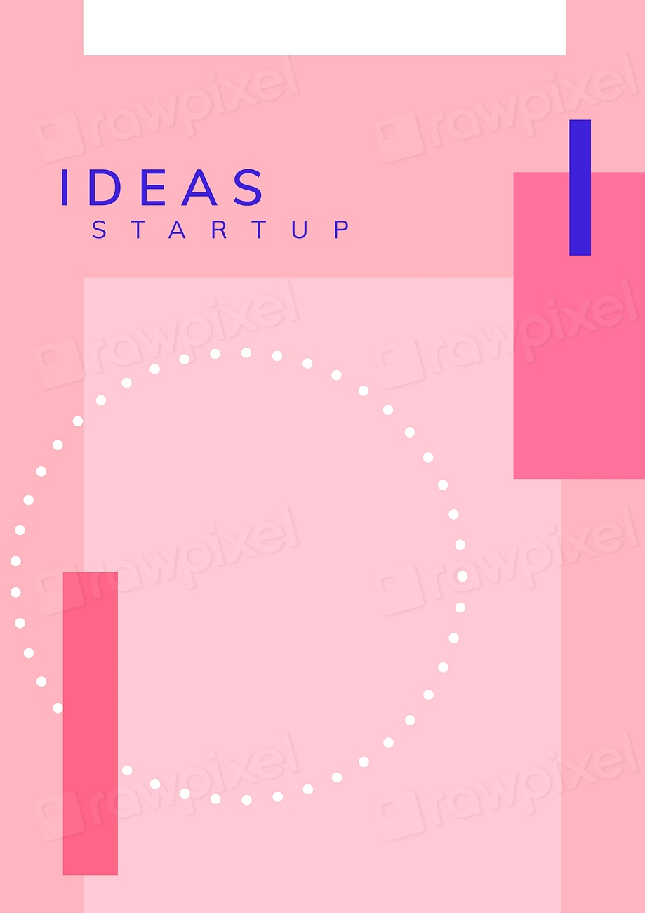 Minimal Memphis design start-up poster | Premium Vector - rawpixel
