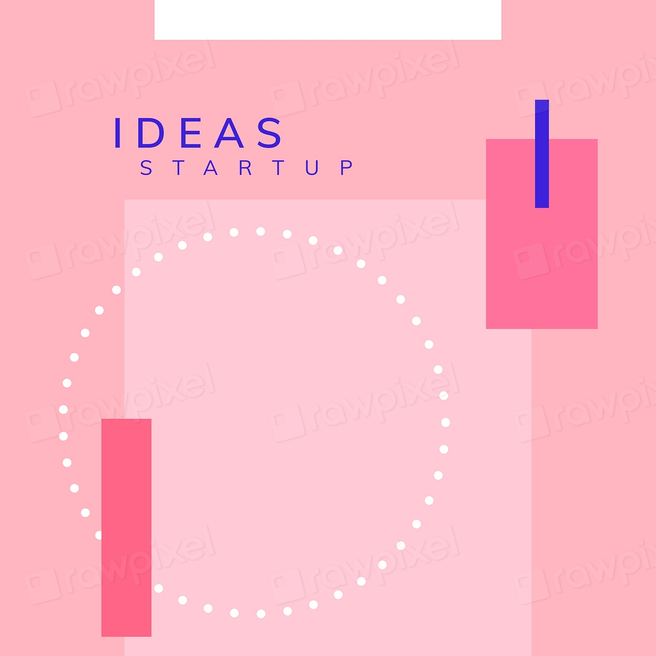 Minimal Memphis design start-up poster | Free Vector - rawpixel
