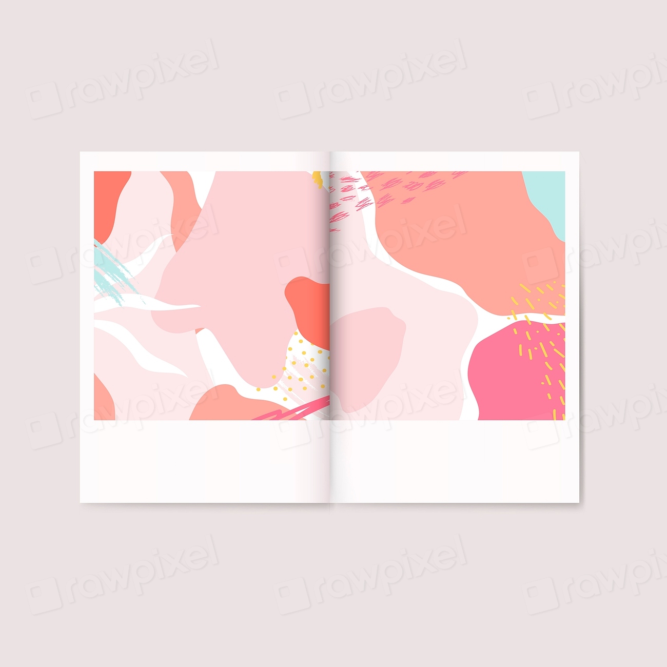 Colorful Memphis design magazine vector | Premium Vector - rawpixel