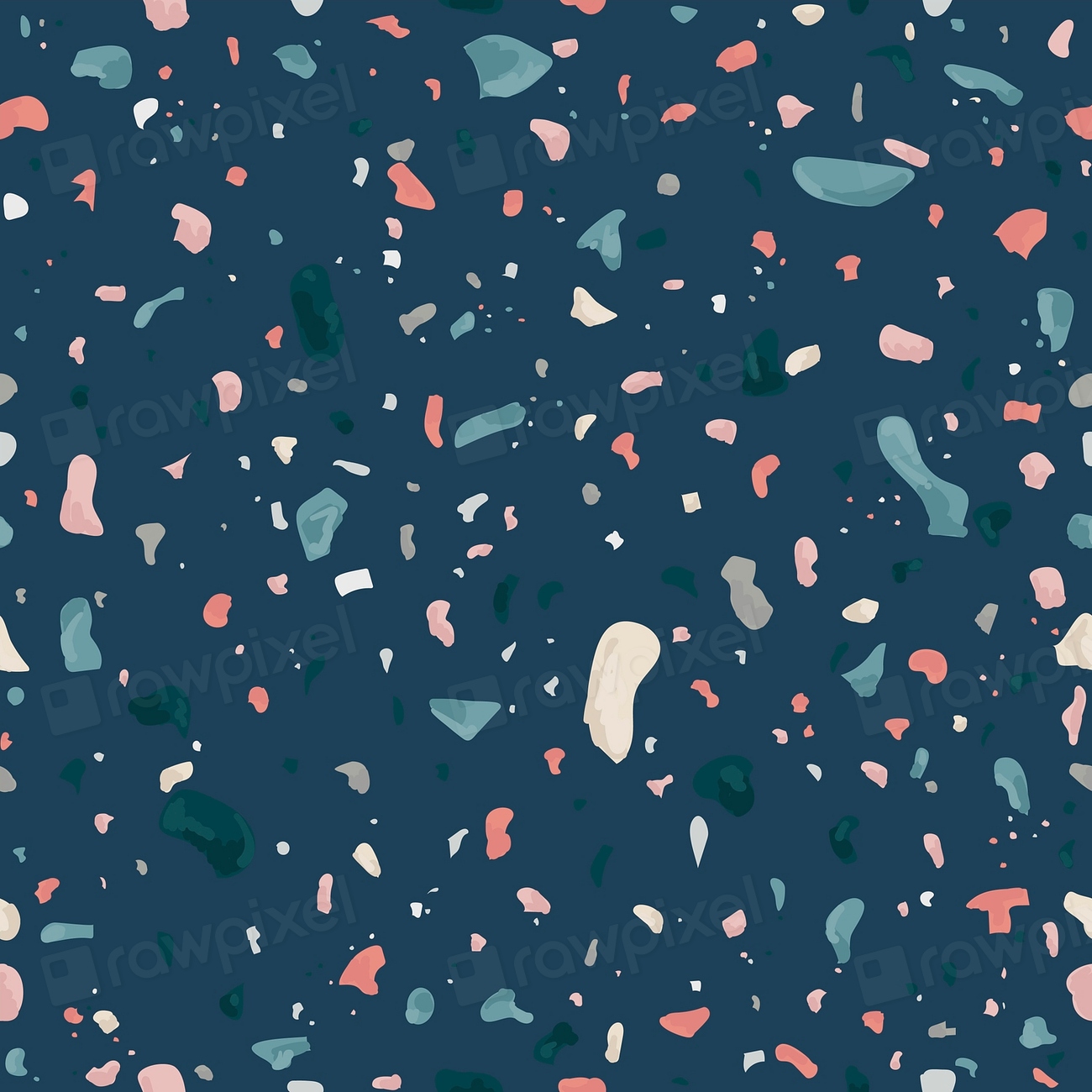 Colorful Terrazzo seamless pattern vector | Premium Vector - rawpixel