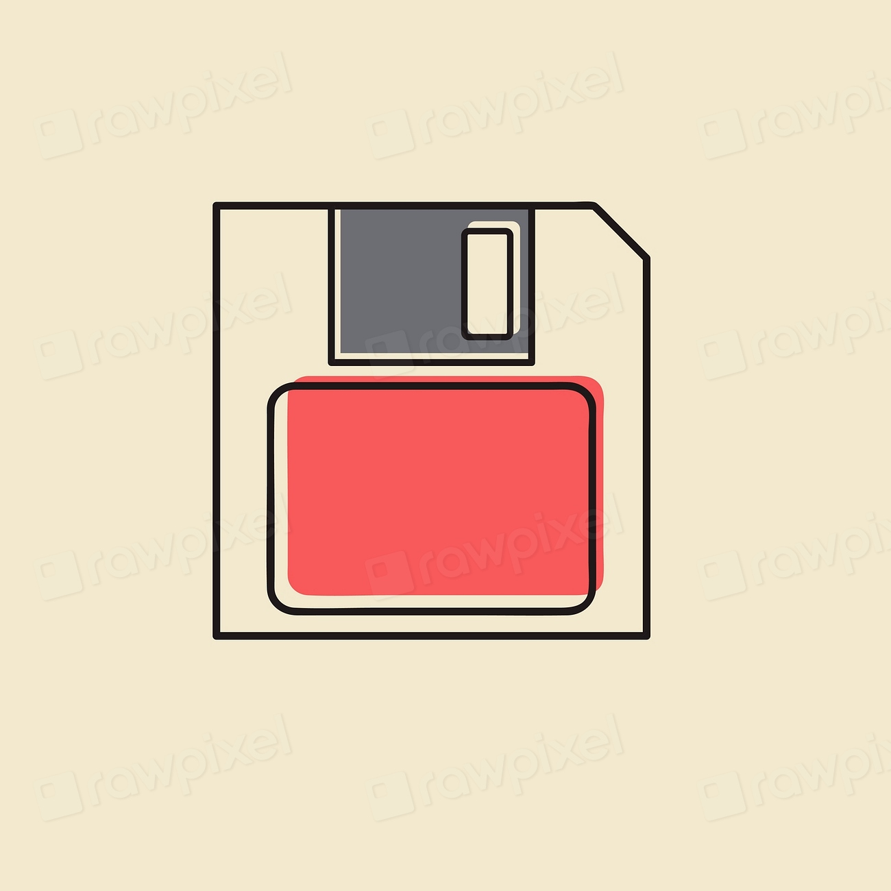 Vector of floppy disk | Premium Vector - rawpixel