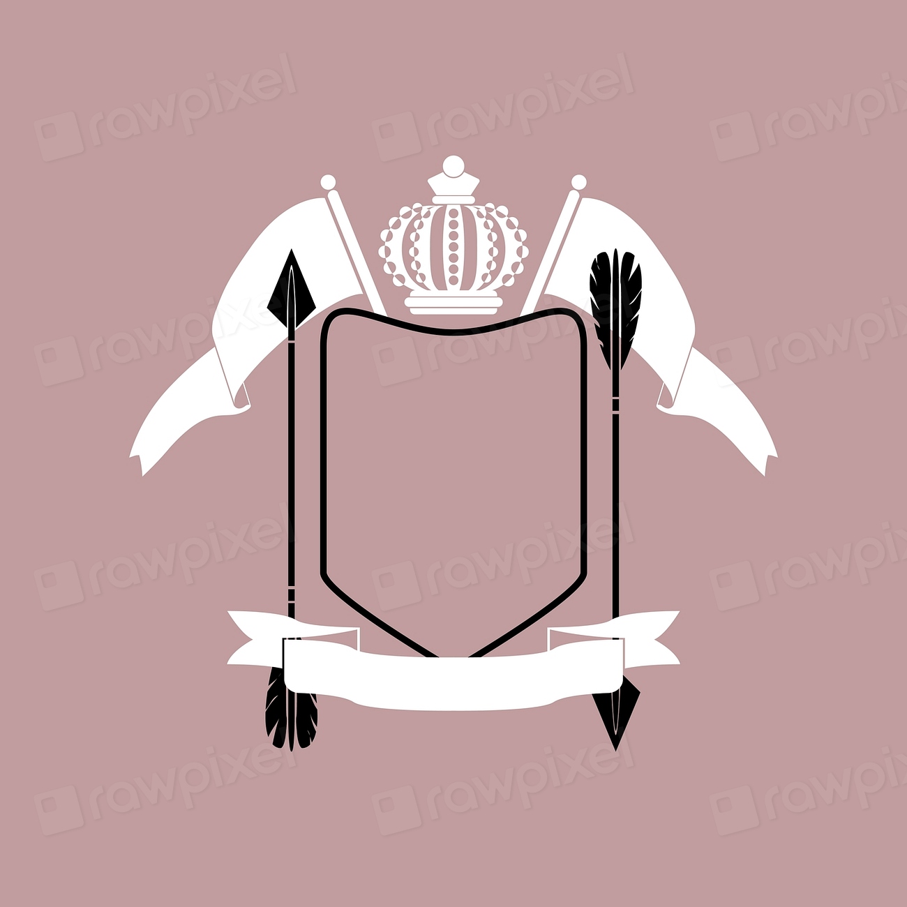 Black framed shield with embellishments | Free Vector - rawpixel