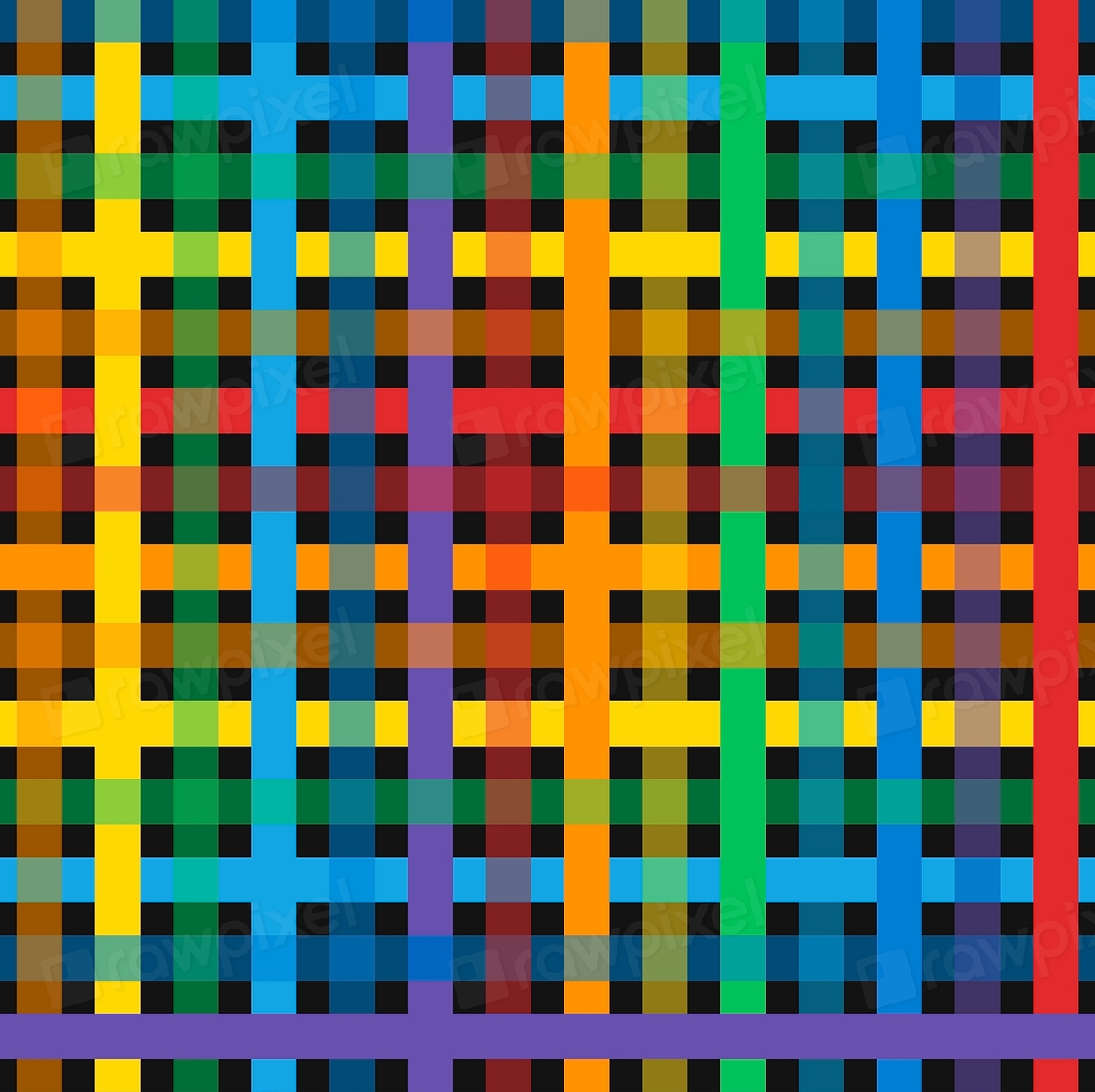 Seamless colorful plaid pattern vector | Premium Vector - rawpixel