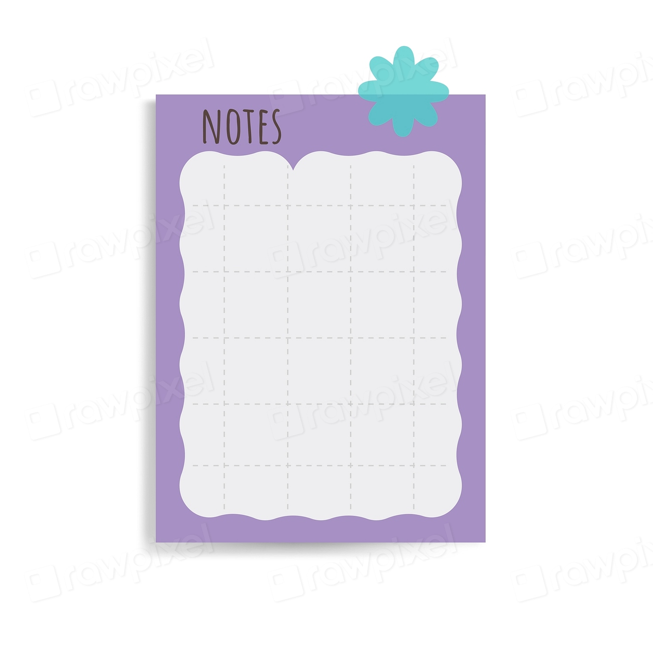Cute white note paper vector | Free Vector - rawpixel