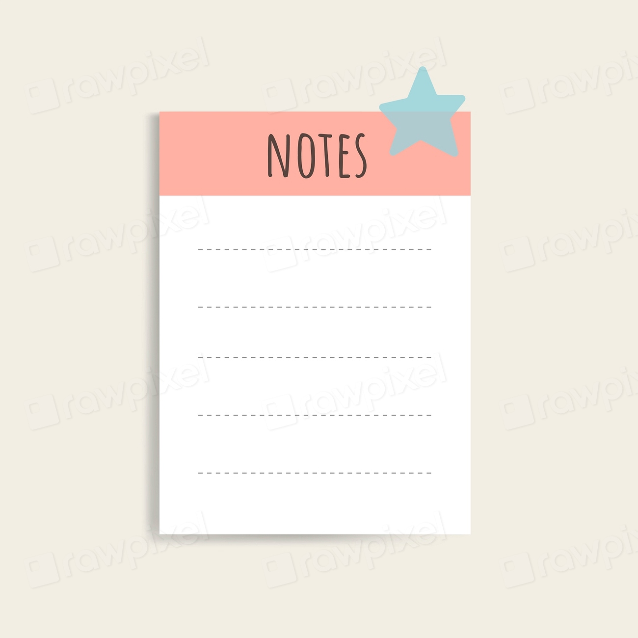 Cute white note paper vector | Premium Vector - rawpixel