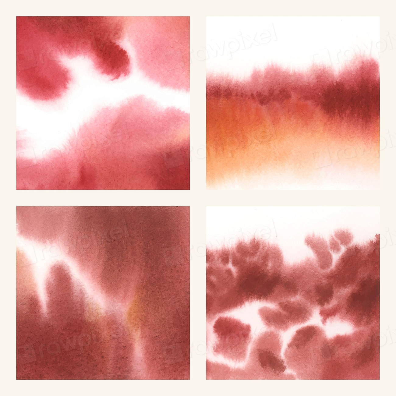 Abstract watercolor stain texture set | Premium Vector - rawpixel