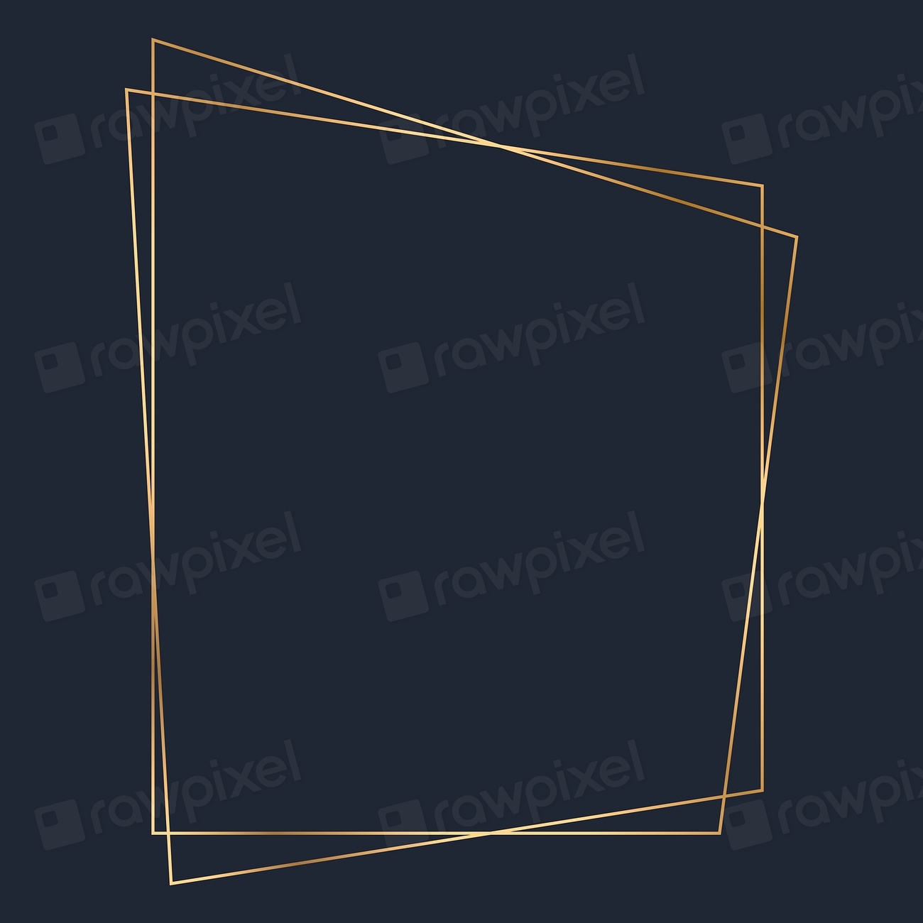 Golden trapezoid frame template vector | Premium Vector - rawpixel