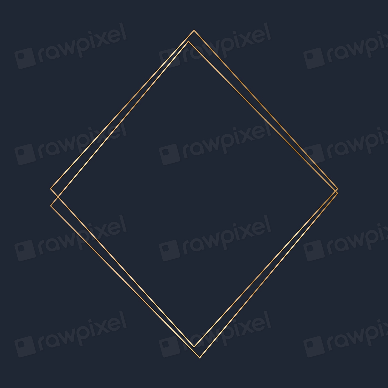 Golden square frame template vector | Premium Vector - rawpixel