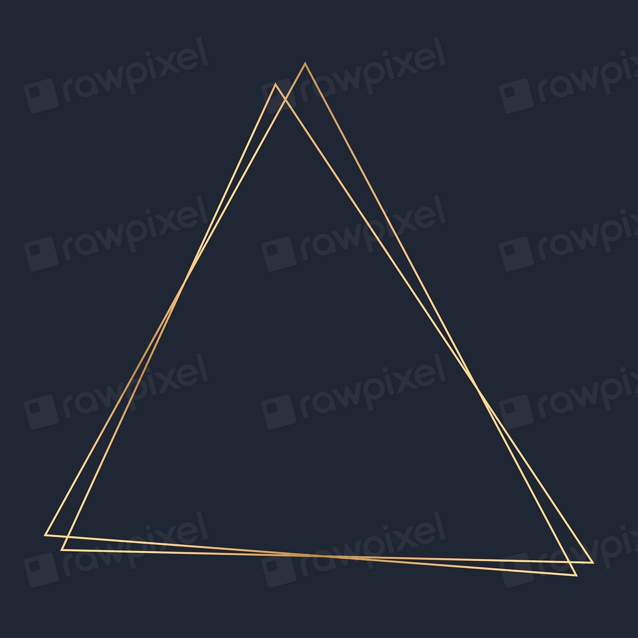 Golden triangle frame template vector | Premium Vector - rawpixel