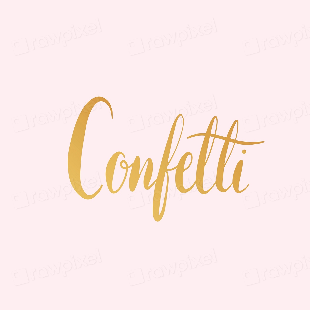 Confetti wording typography style vector | Free Vector - rawpixel