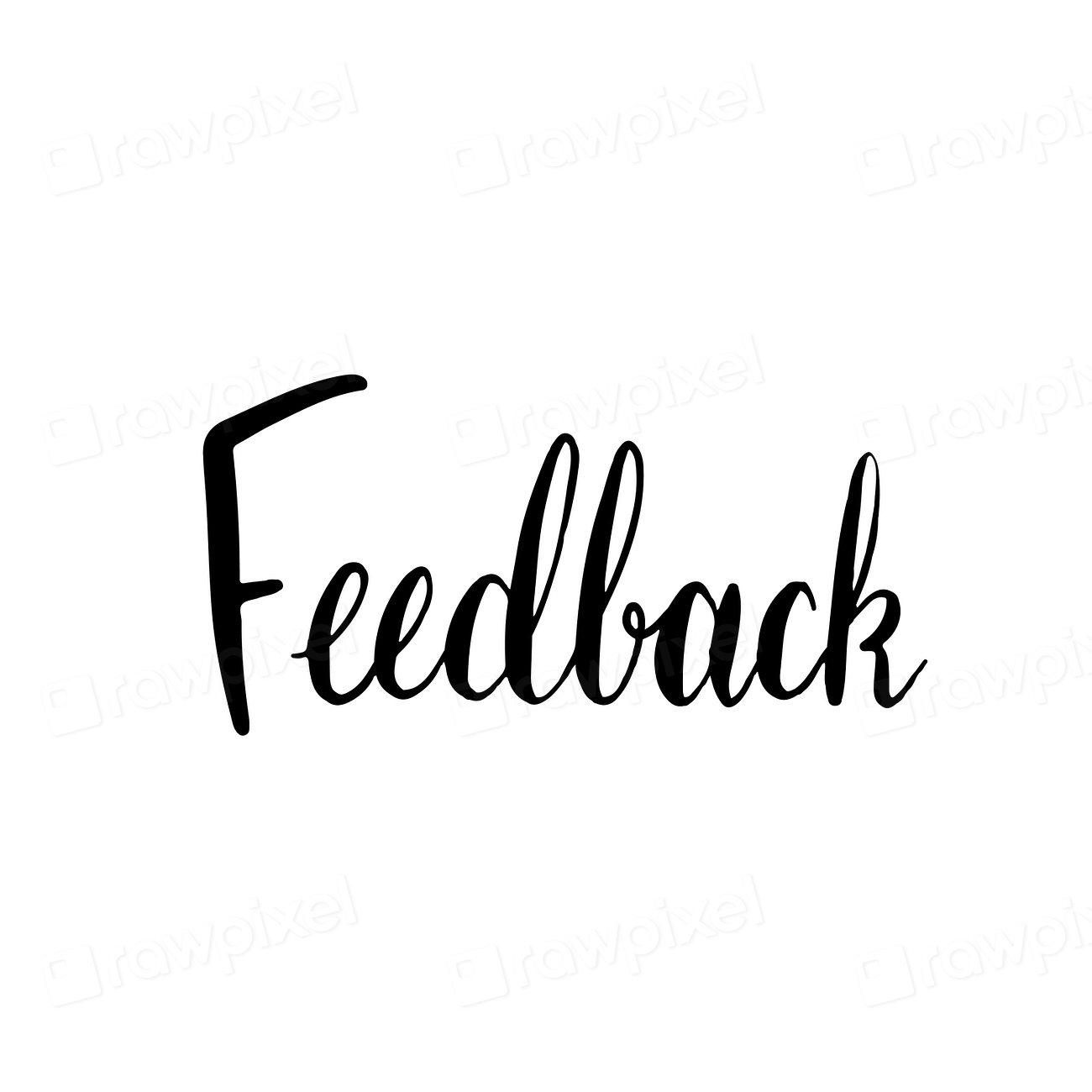 Feedback typography wording style vector | Premium Vector - rawpixel