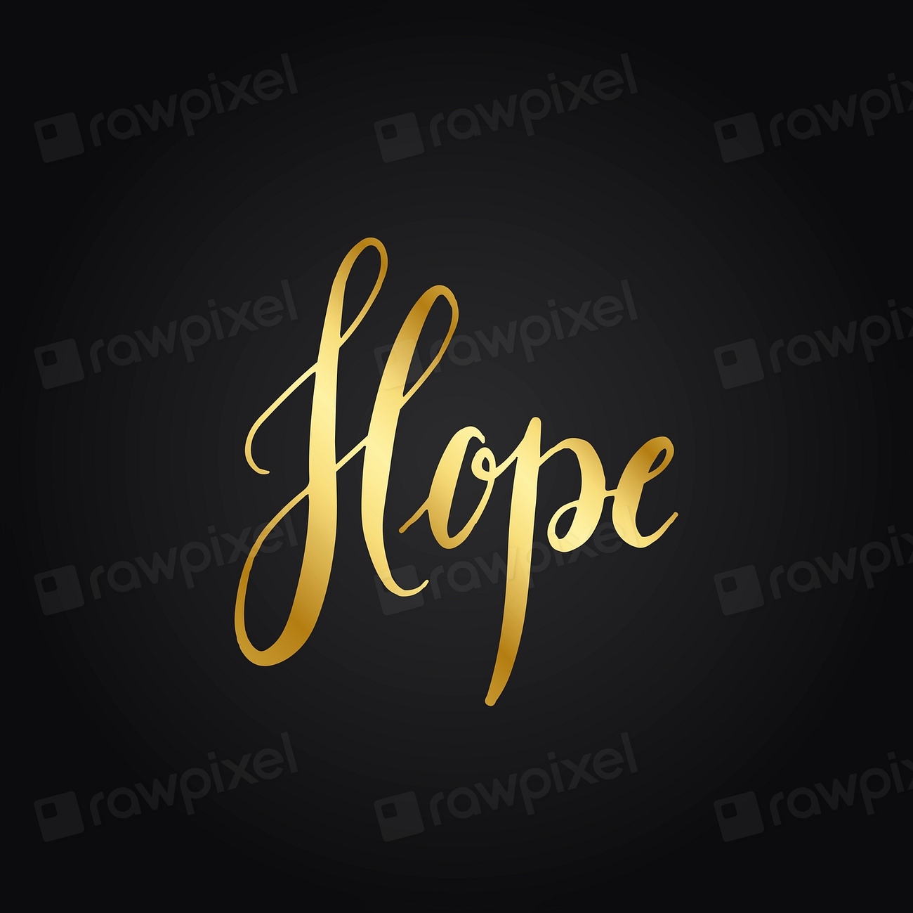 Hope word typography style vector | Free Vector - rawpixel