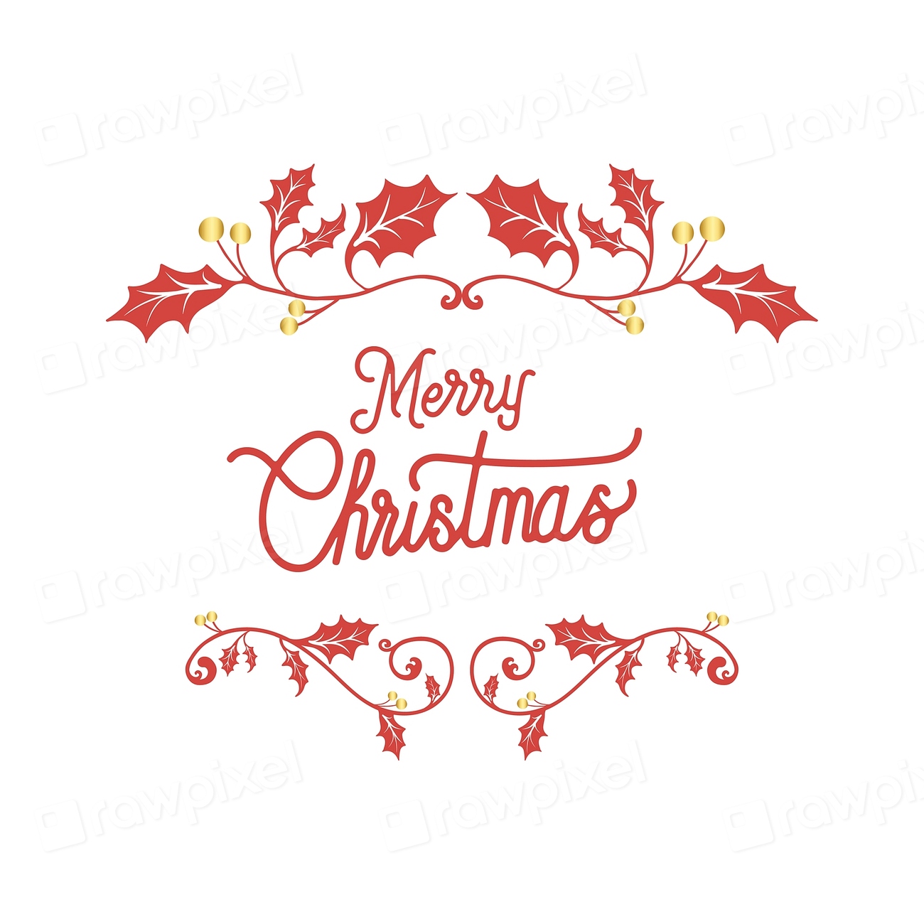 Merry Christmas badge design vector | Premium Vector - rawpixel