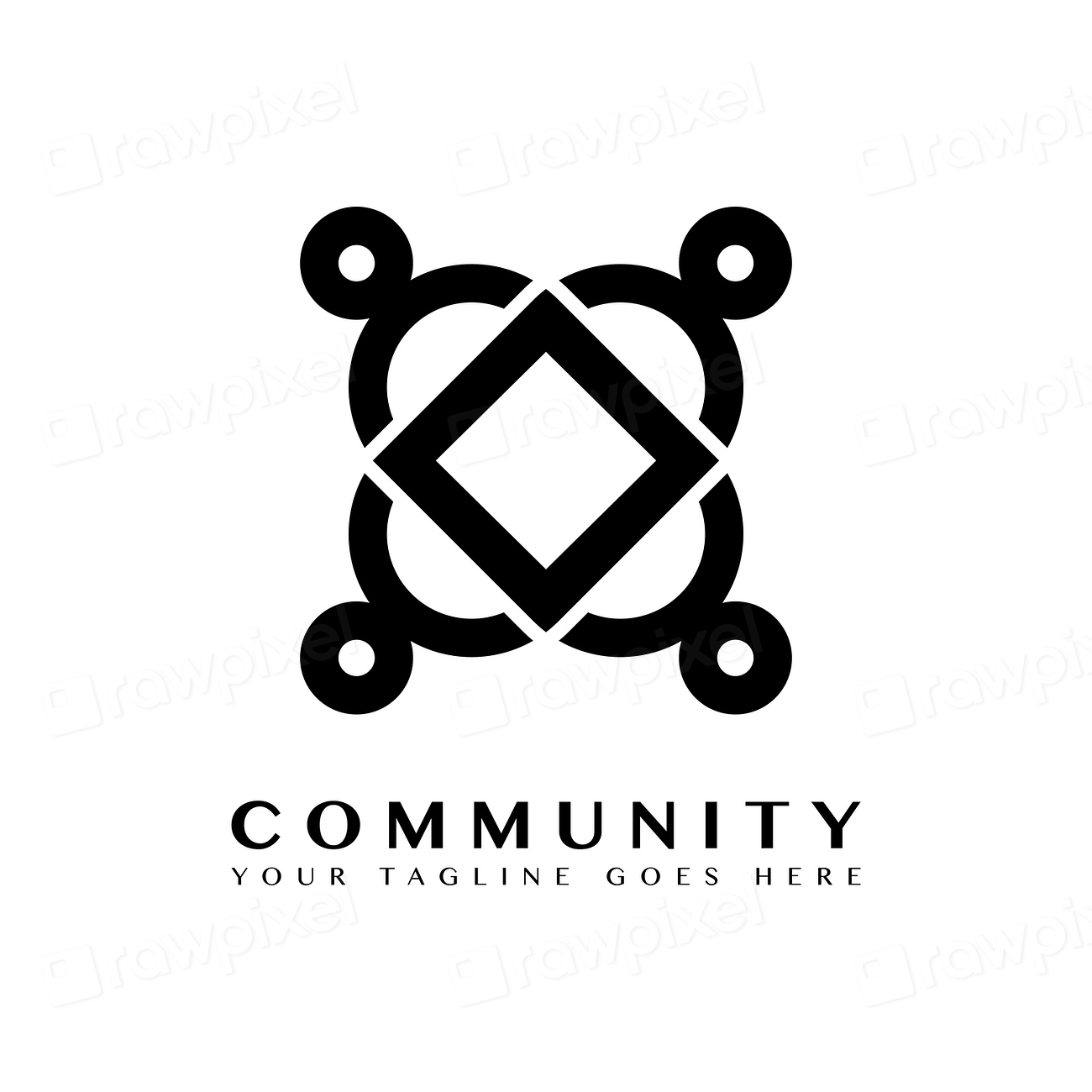 Community branding logo design sample | Free Vector - rawpixel