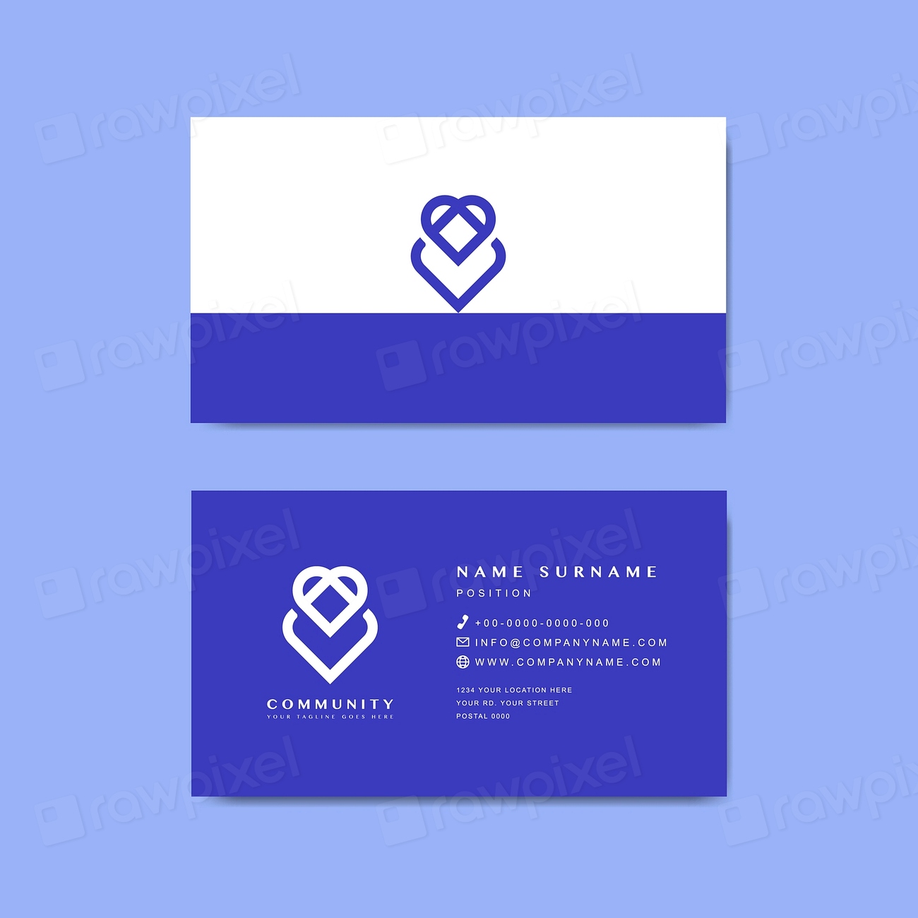 Business card sample design template | Premium Vector - rawpixel