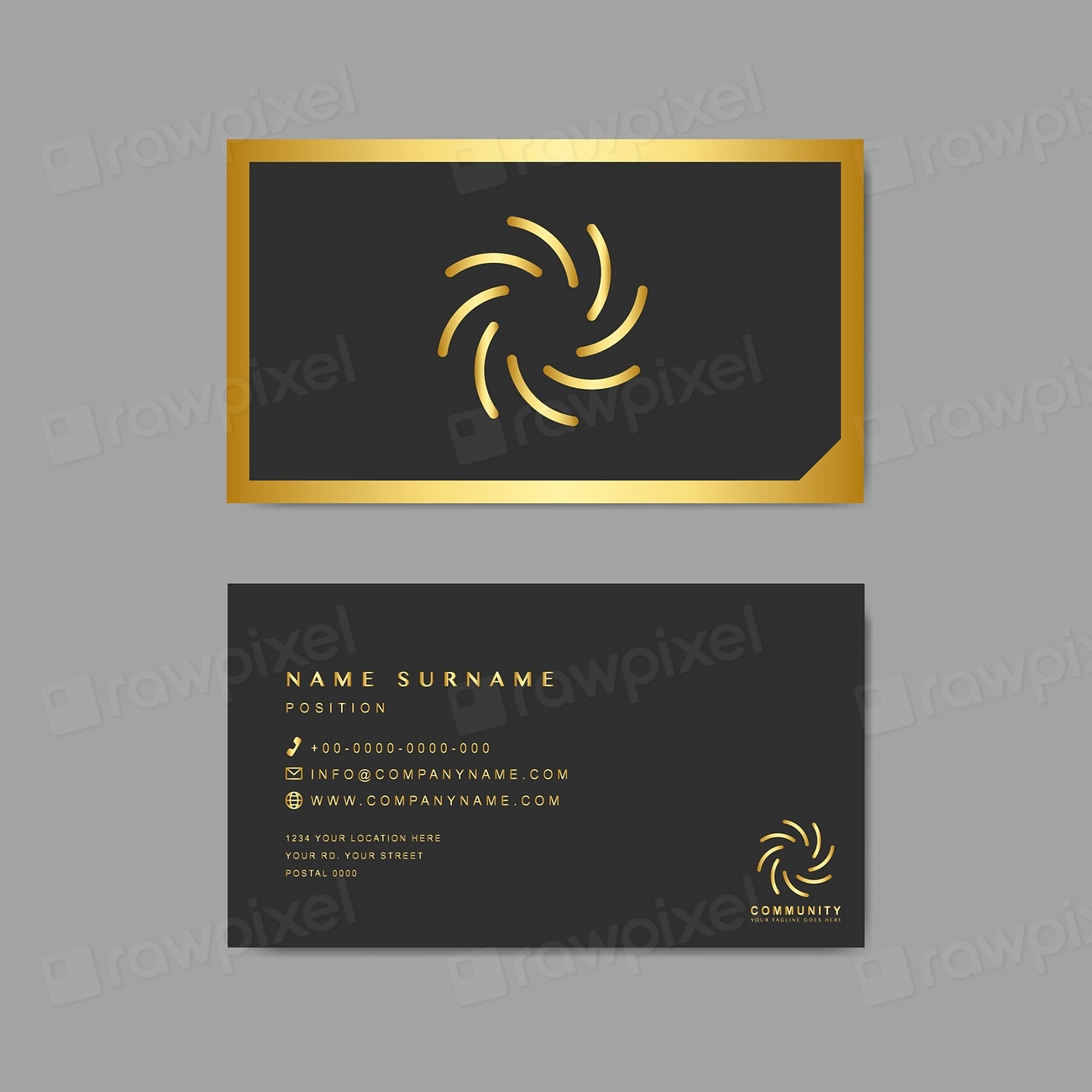 Business card sample design template | Free Vector - rawpixel