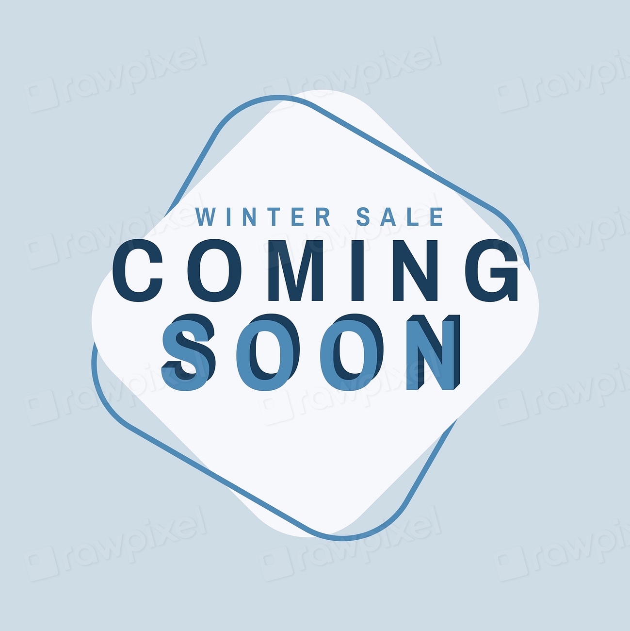Winter sale coming soon vector | Free Vector - rawpixel