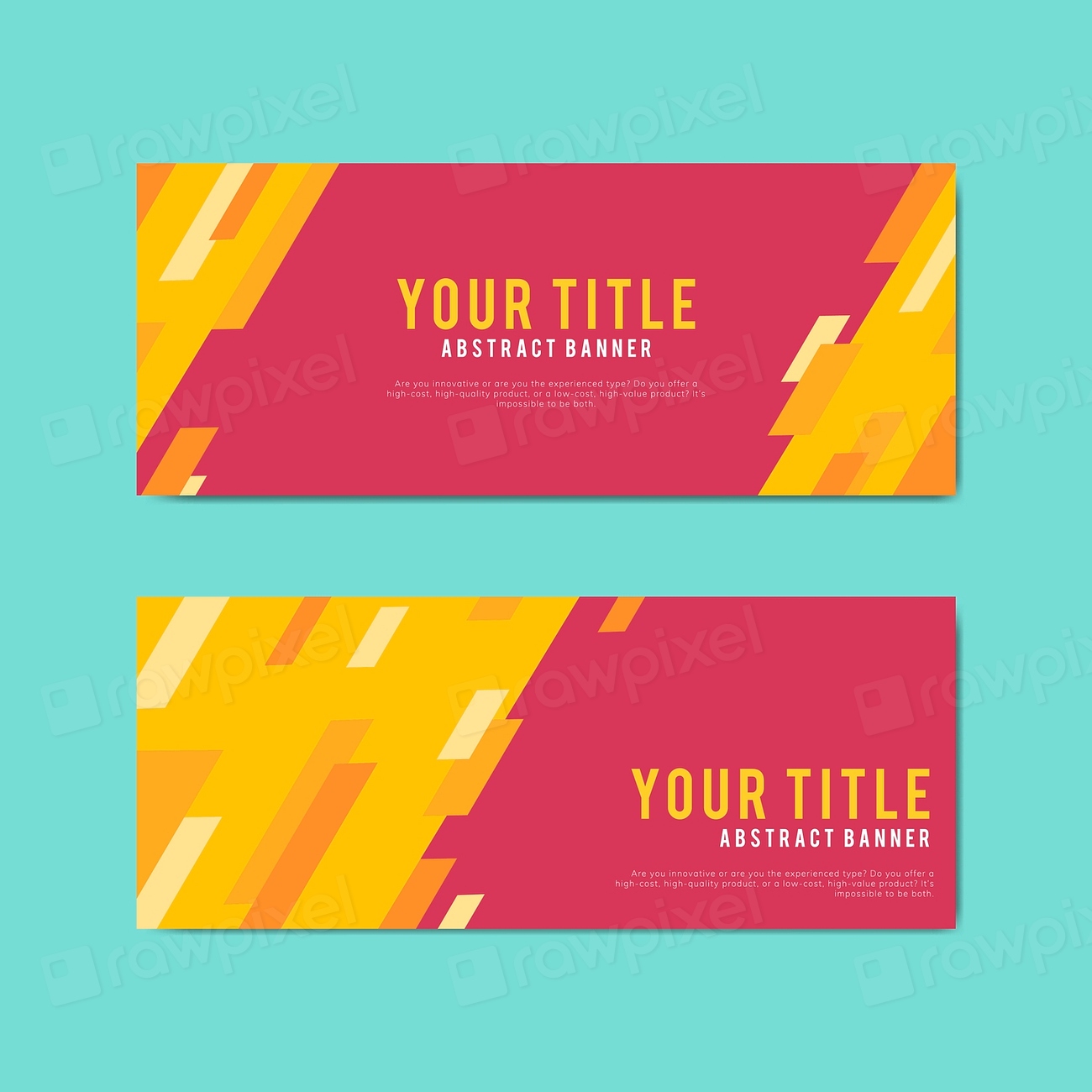 Colorful and abstract banner design | Free Vector - rawpixel