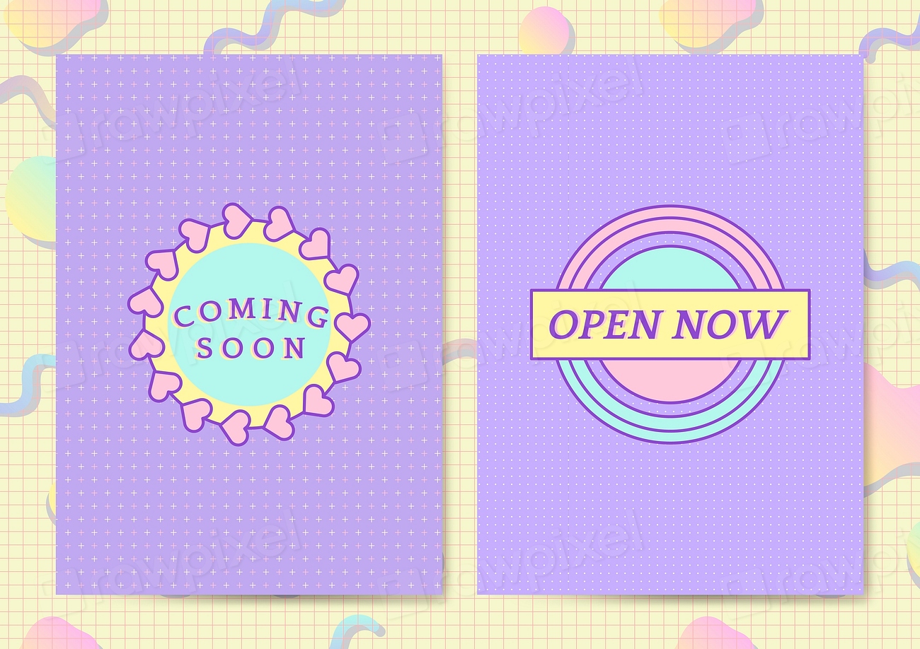 Two girly and cute poster | Premium Vector - rawpixel