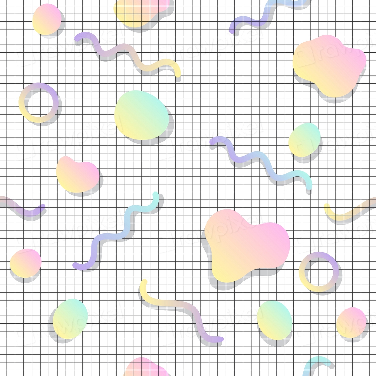 Girly grid lined seamless background | Premium Vector - rawpixel