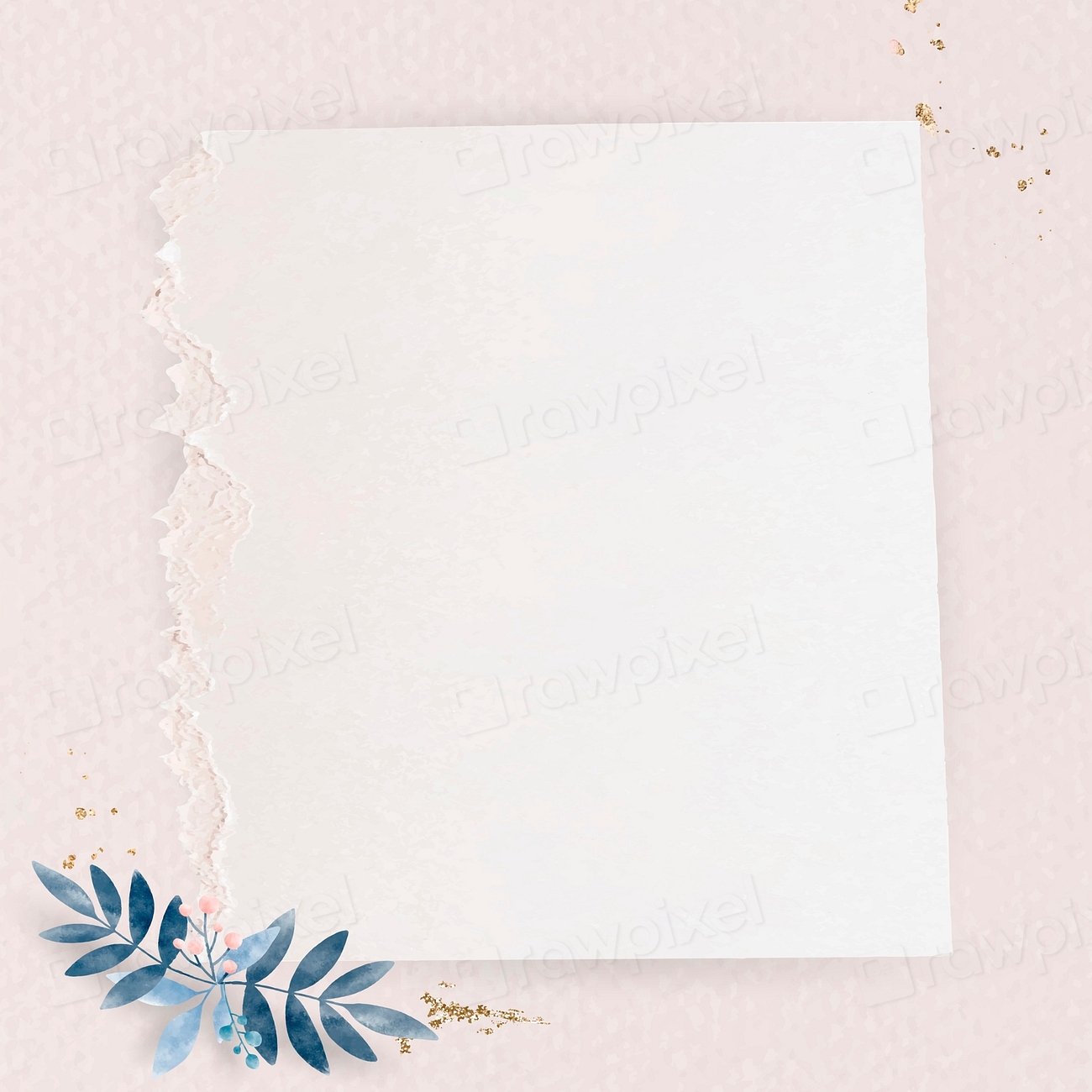 Leafy paper square frame vector | Premium Vector - rawpixel