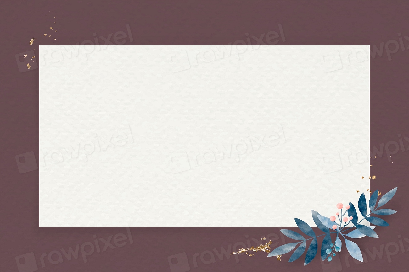 Leafy paper rectangle frame vector | Premium Vector - rawpixel