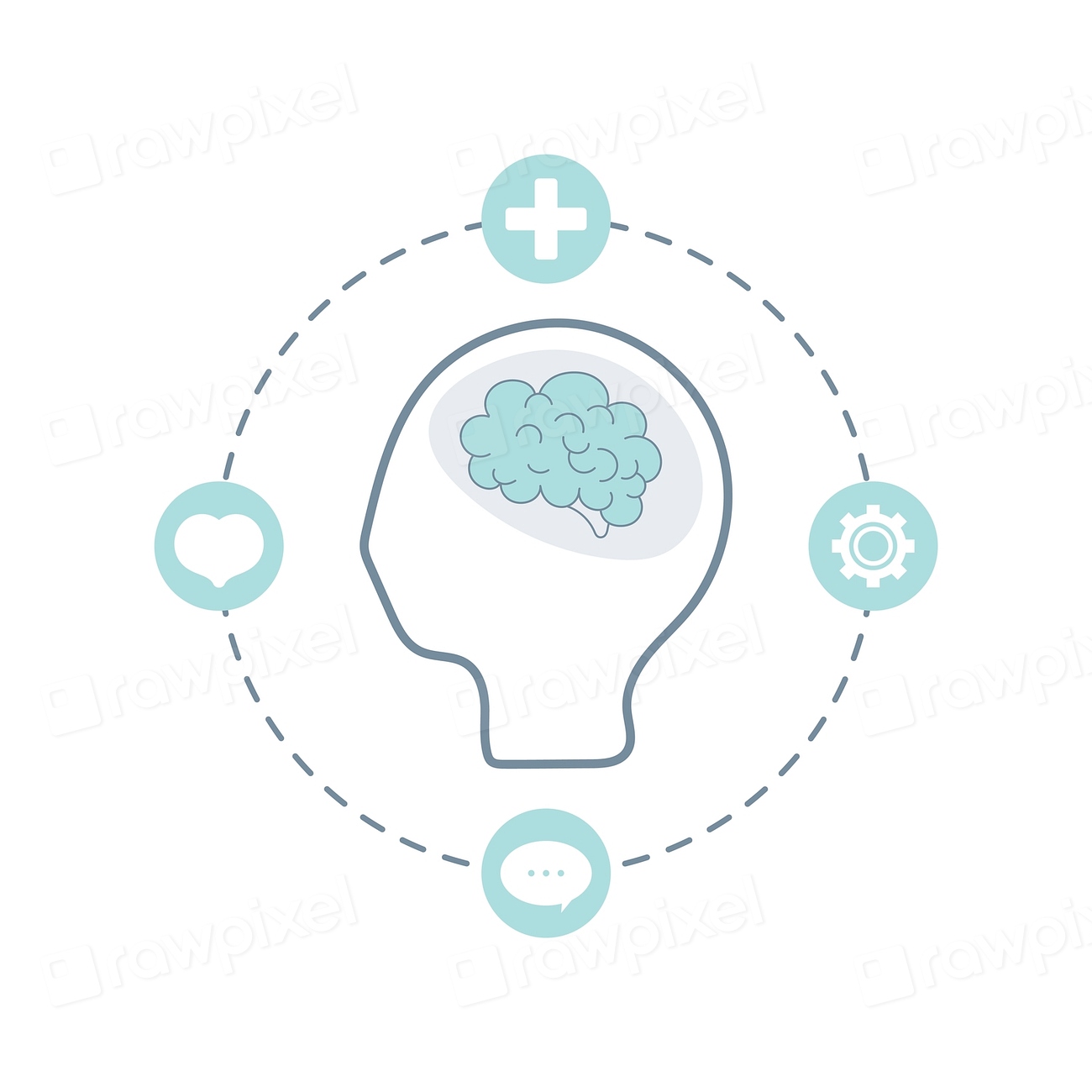 Mental health awareness icon vector | Premium Vector - rawpixel