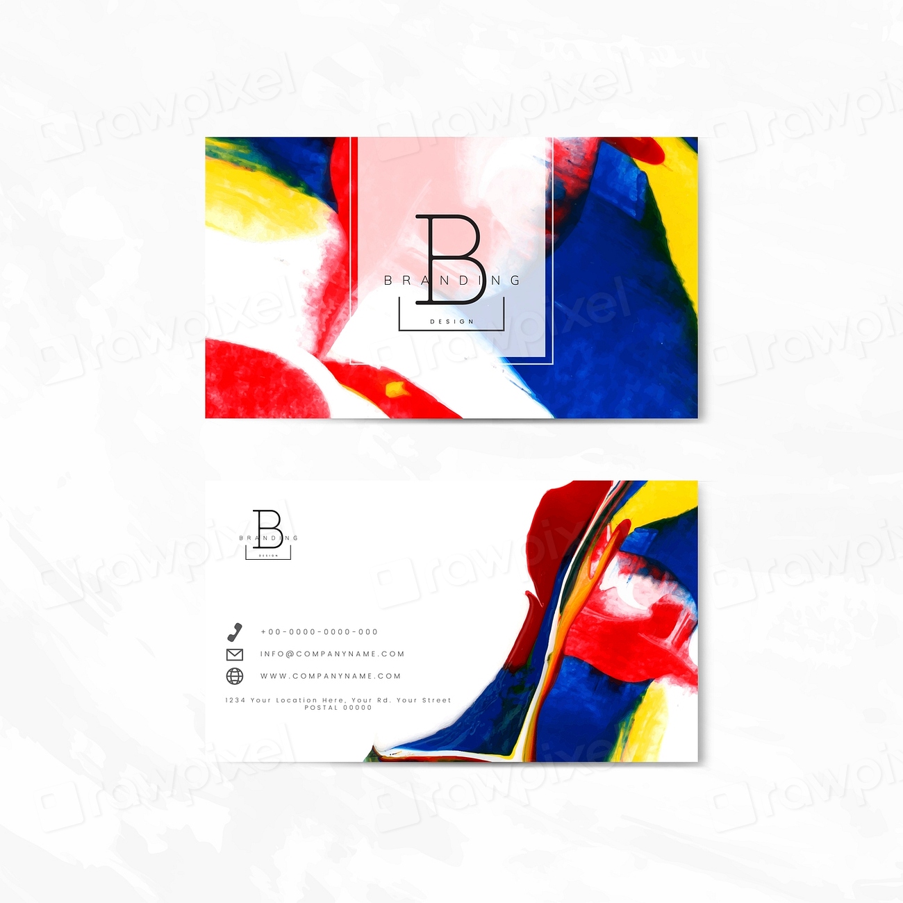 Name card set for design | Free Vector - rawpixel