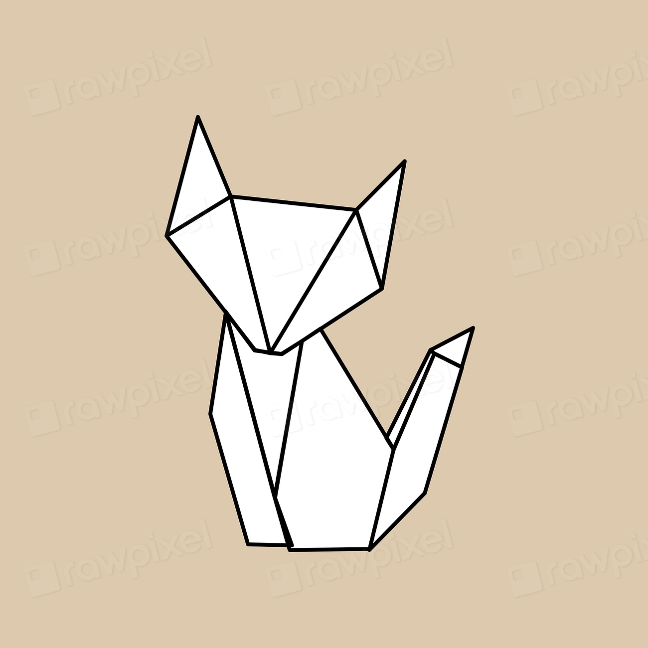 Animal origami vector | Free Vector - rawpixel