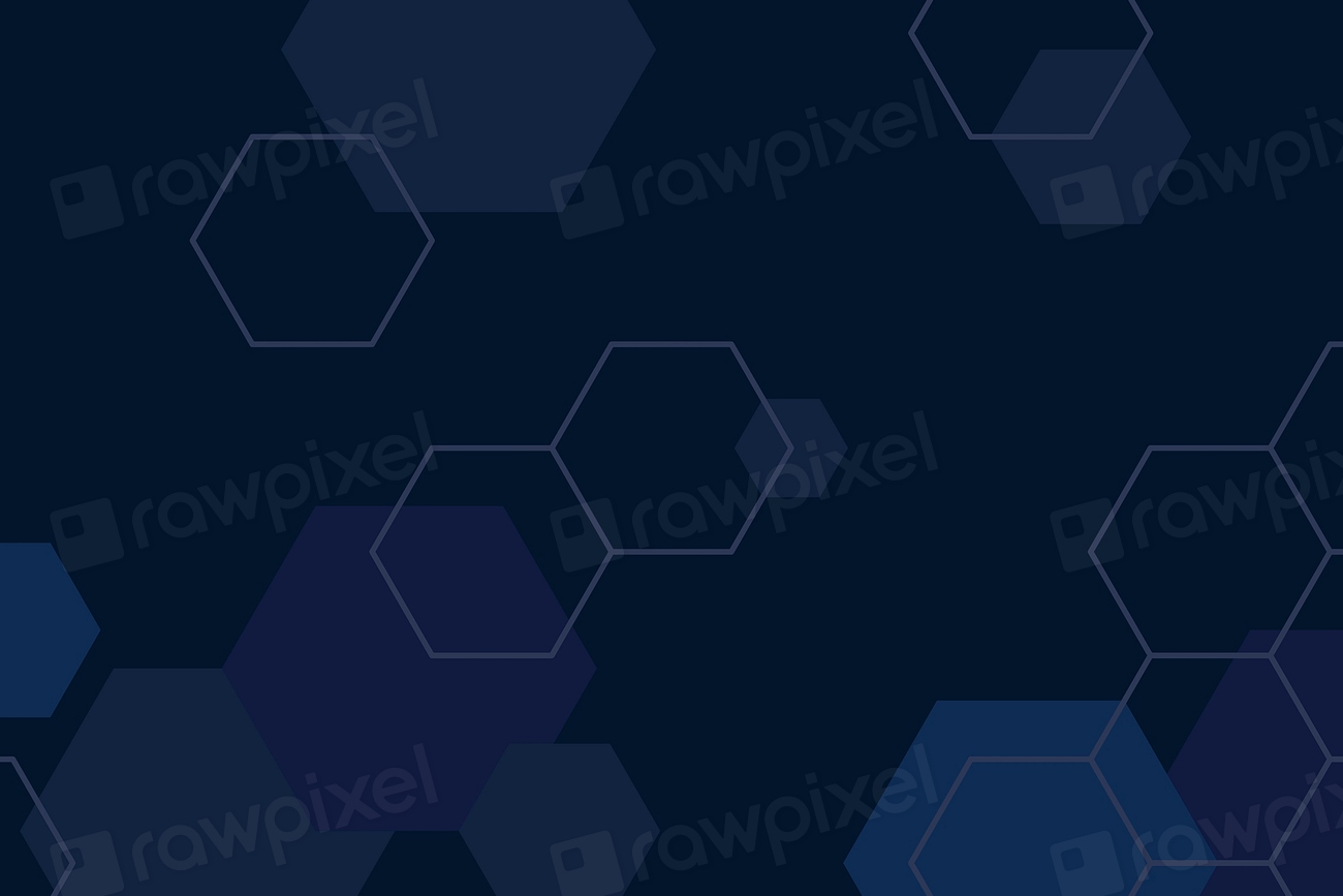Blue hexagon geometric pattern background | Premium Vector - rawpixel